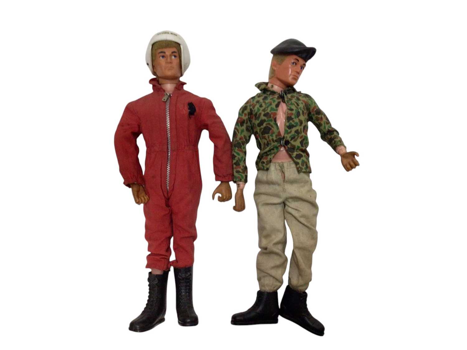 Lot 1960 - Vintage Action Man with eagle eyes, flock