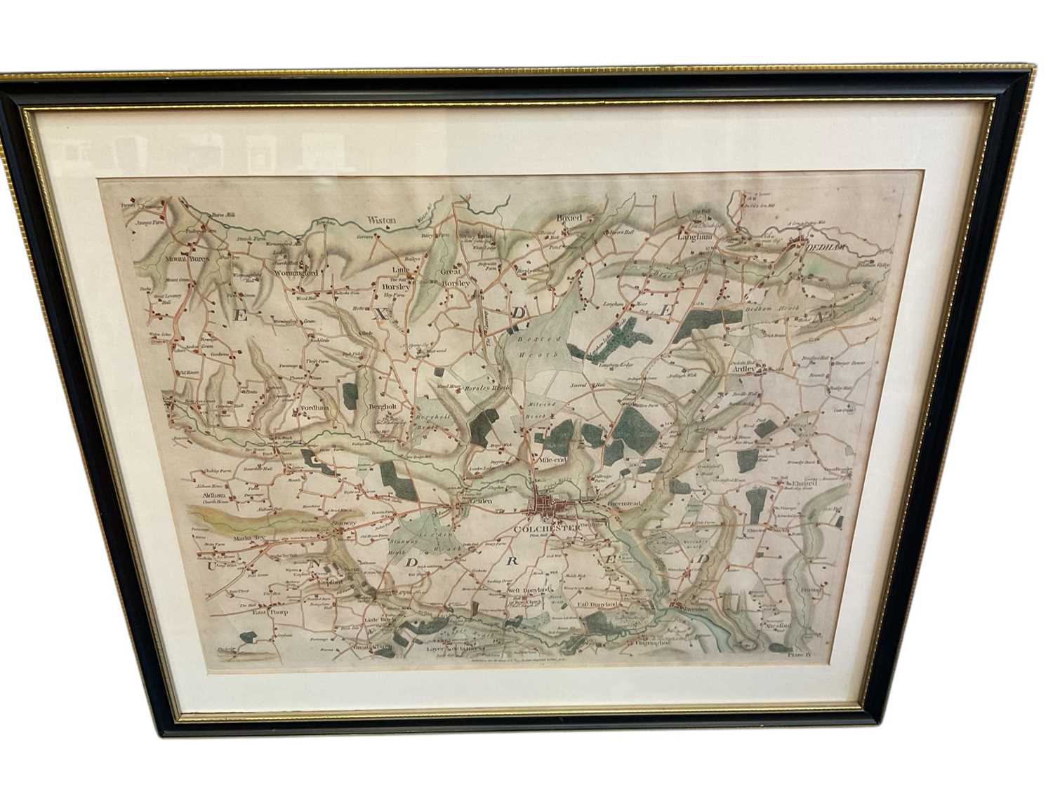 Lot 185 - Chapman and Andre 1777 map of Colchester and