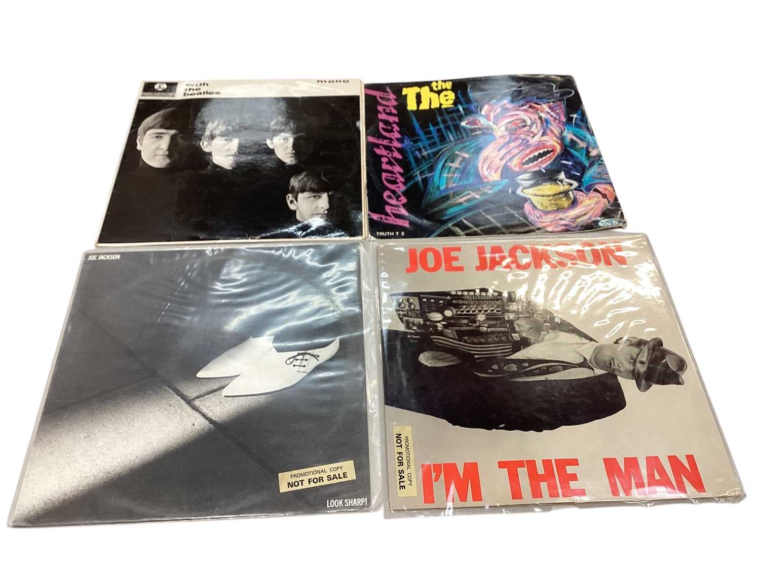 Lot 2327 - Box of LPs and 45s including The Beatles,