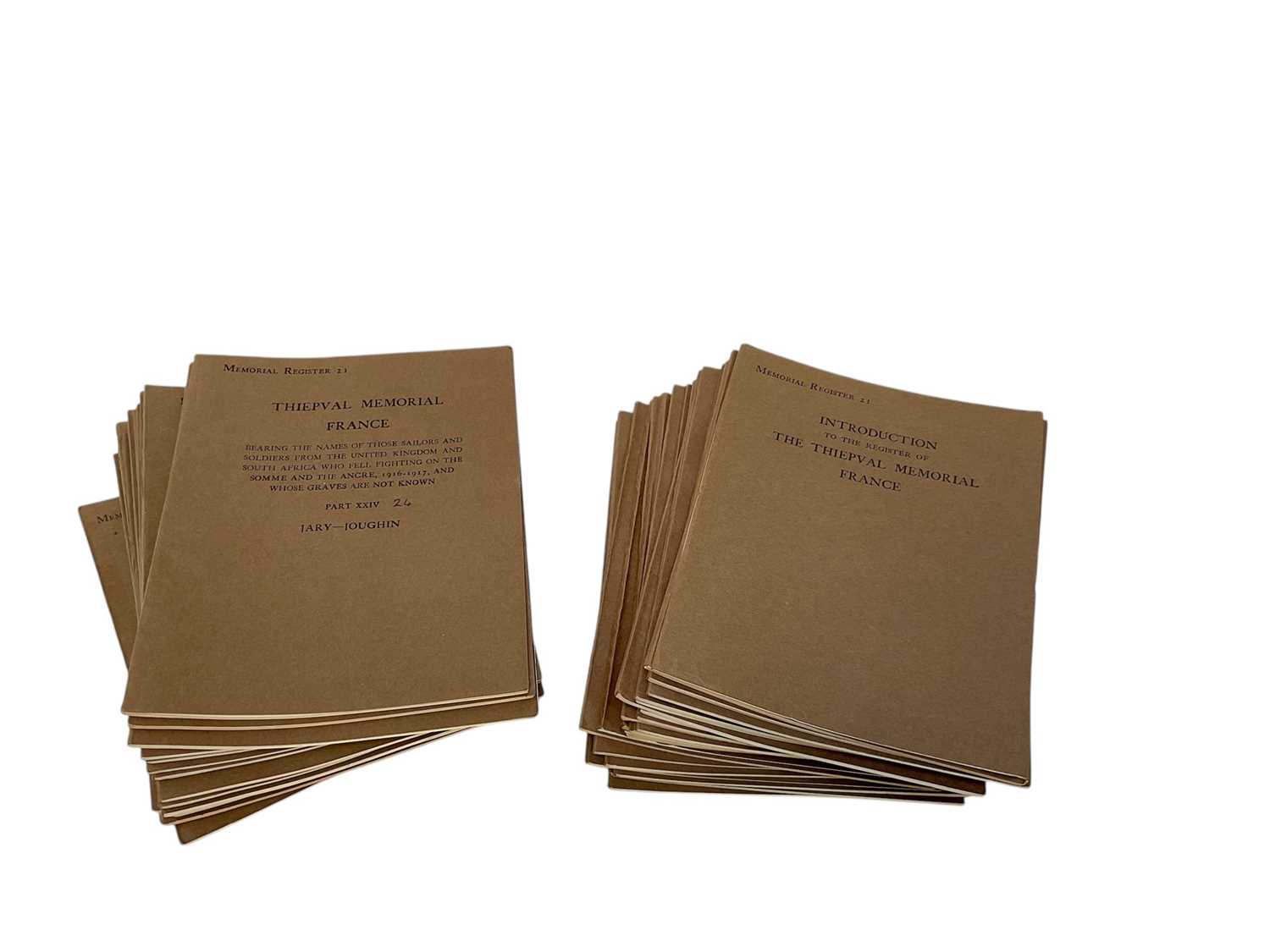 Lot 730 - First World War Memorial Register 21, The