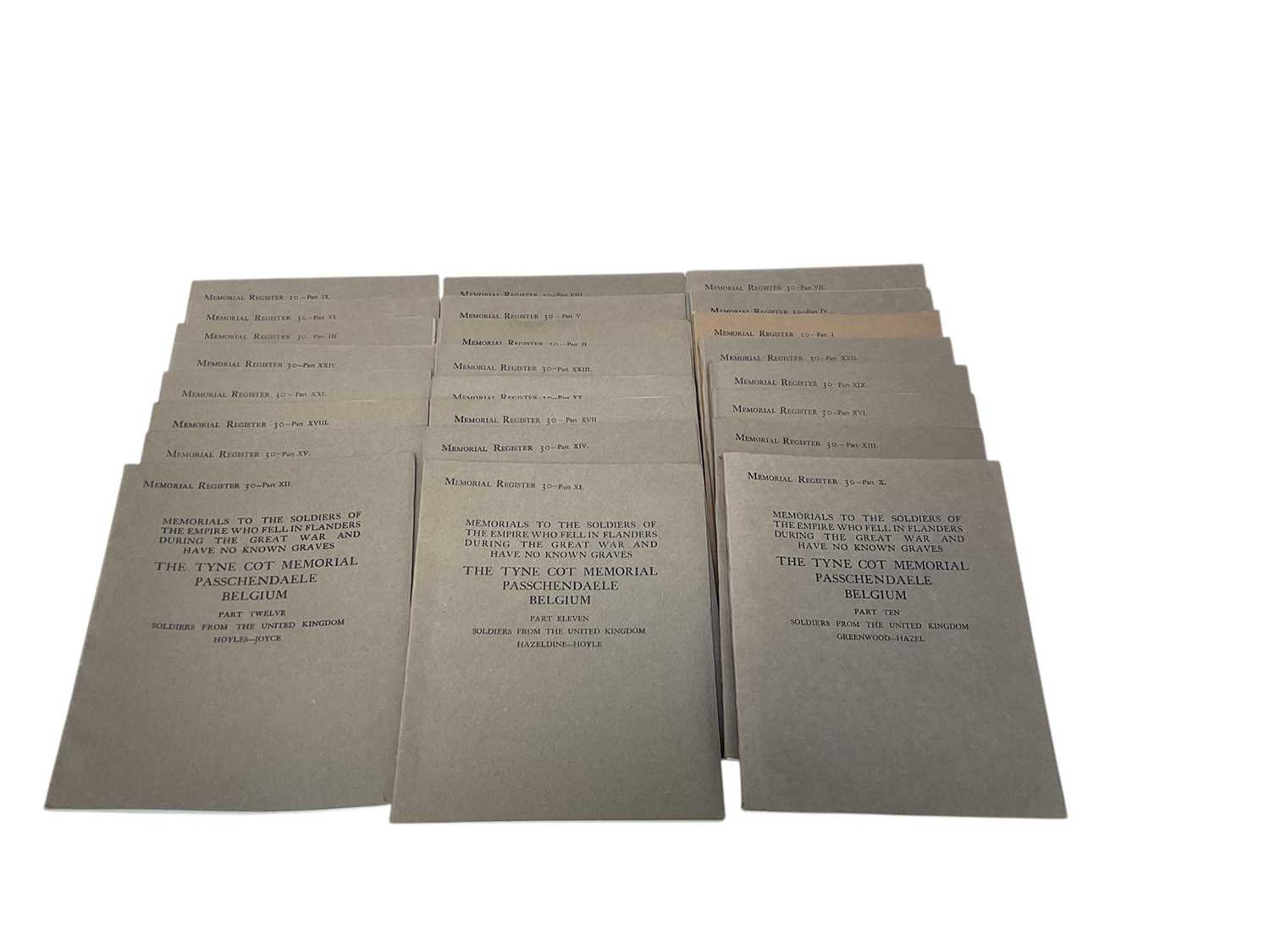 Lot 733 - First World War Memorial Register 30, The