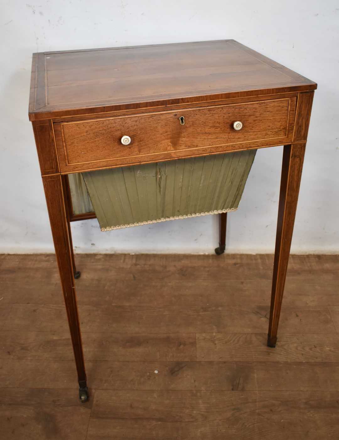 Lot 1389 - Sheraton period work table