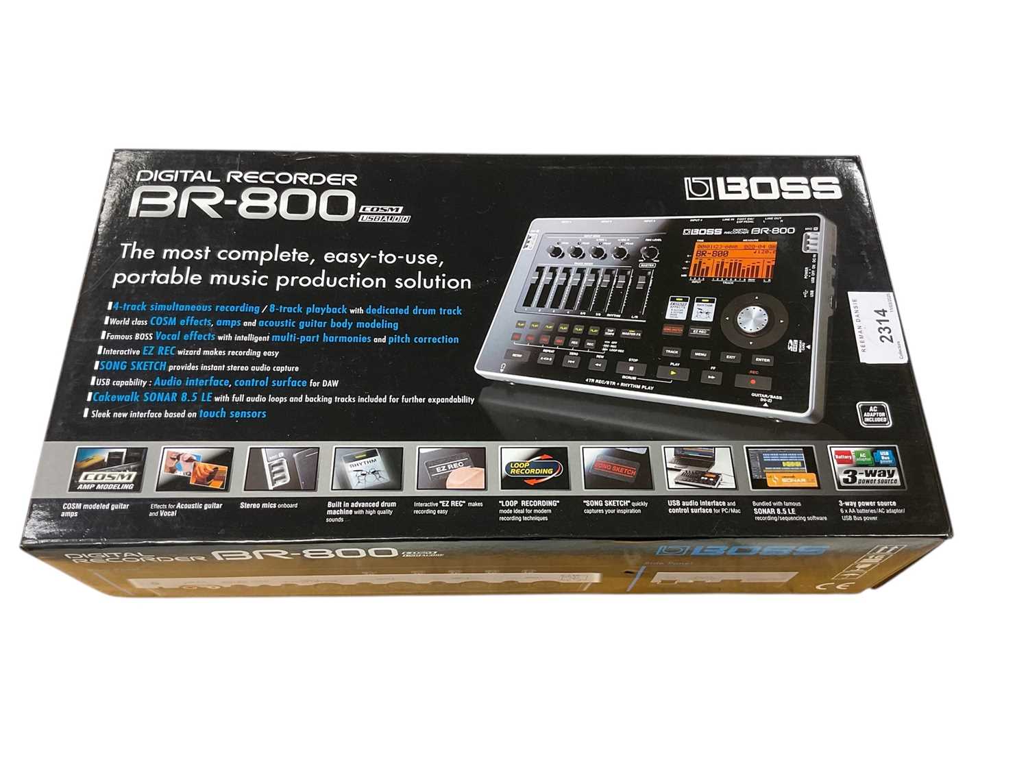 Lot 2314 - BOSS BR 800 Digital recorder boxed and