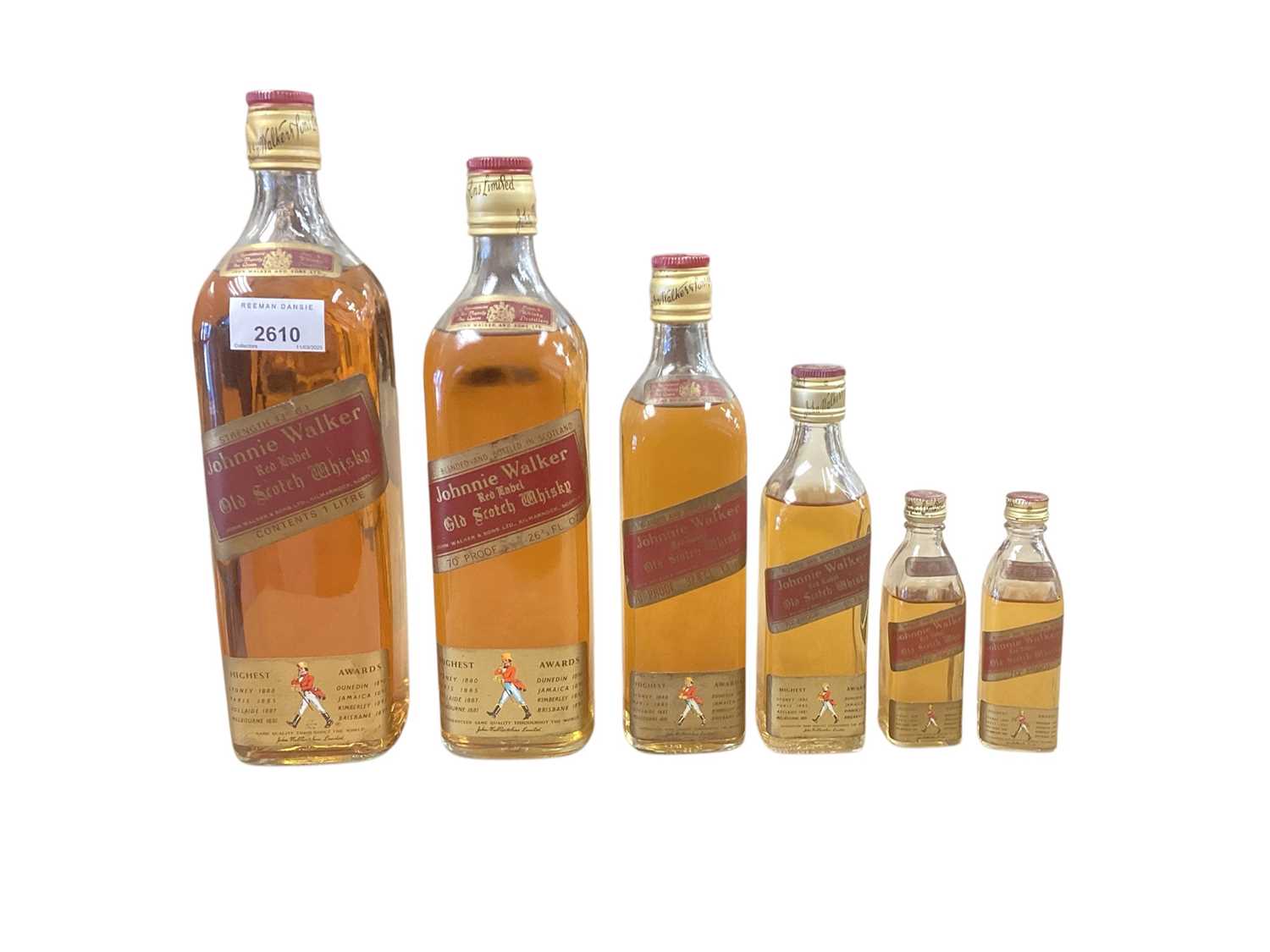 Lot 2610 - Johnnie Walker Red Label: six bottles of