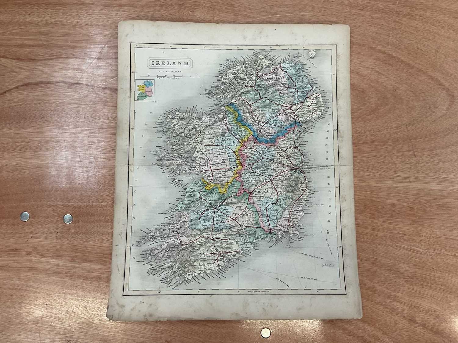 Lot 2672 - Collection of mostly English county maps,