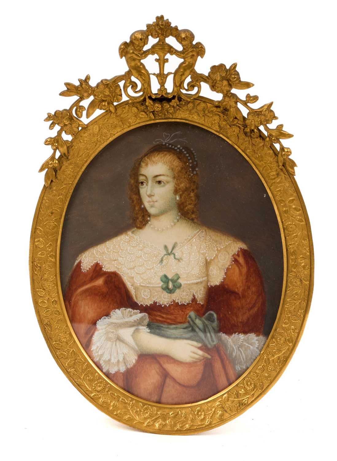 Lot 971 - Antique portrait miniature on ivory
