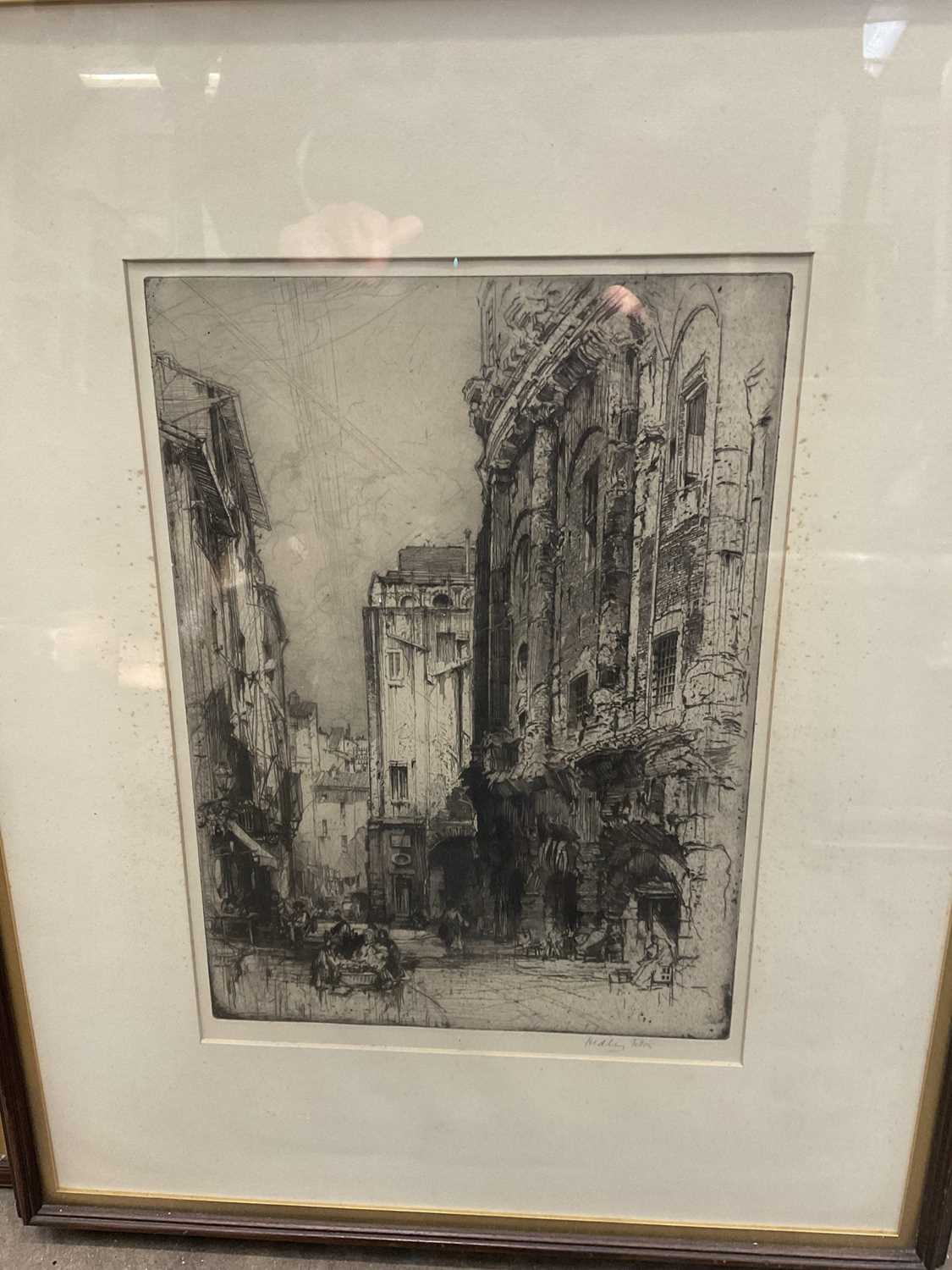 Lot 169 - Hedley Fitton (1859-1929) three etchings,