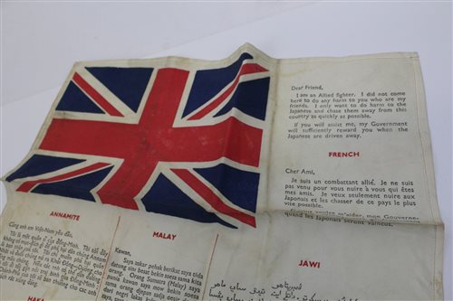 Lot 666 Second World War Silk Phrase Chart Dear lot-666-second-world-war-silk-phrase-chart-dear