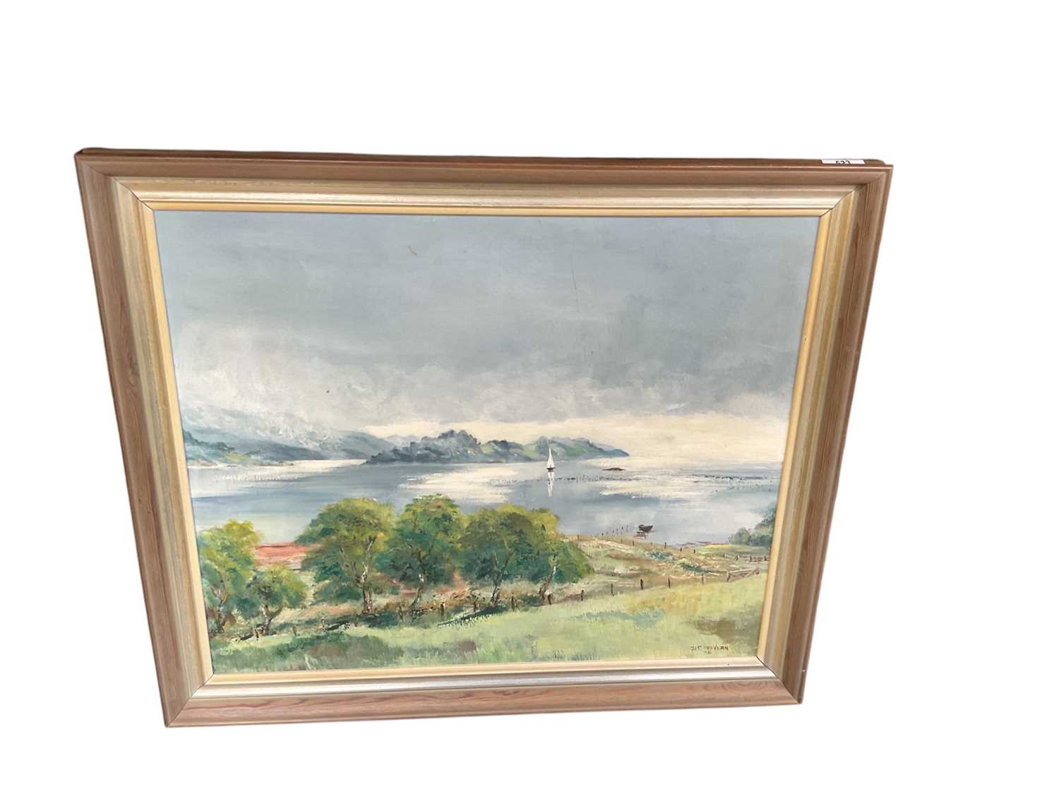 Lot 523 - D.P. MacVean, oil on board study "after a