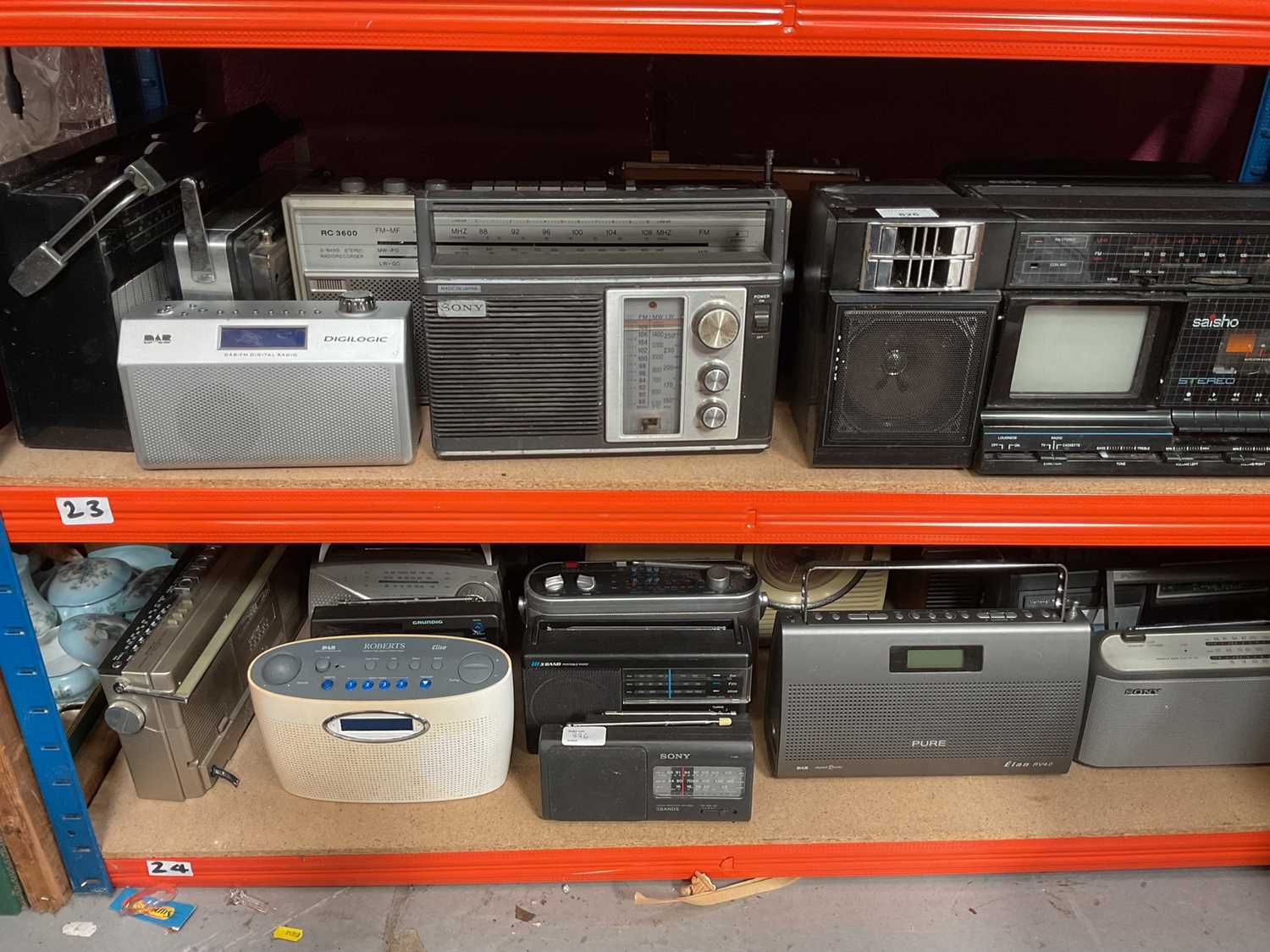 Lot 826 - Collection of portable radios and music