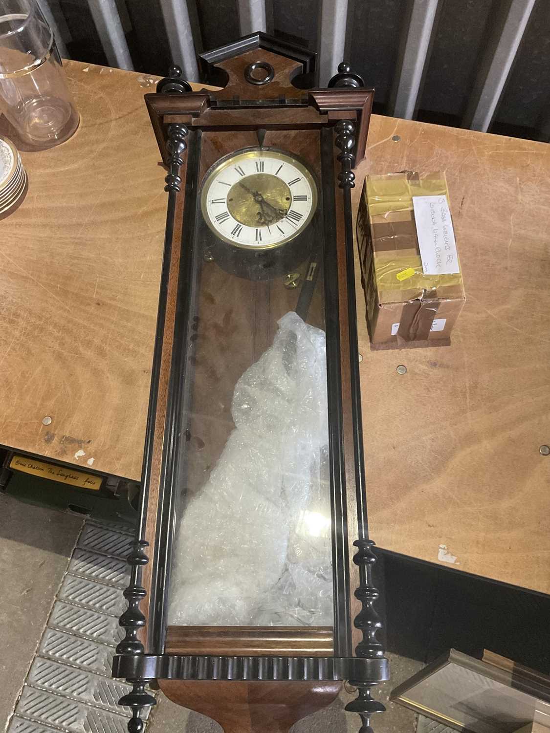 Lot 238 - Vienna Wall clock, in walnut case, with