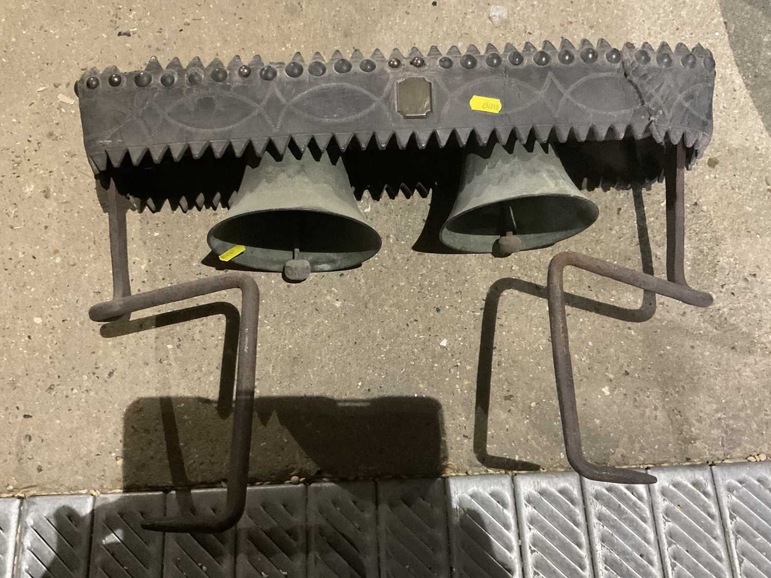Lot 279 - Set of antique horse team bells