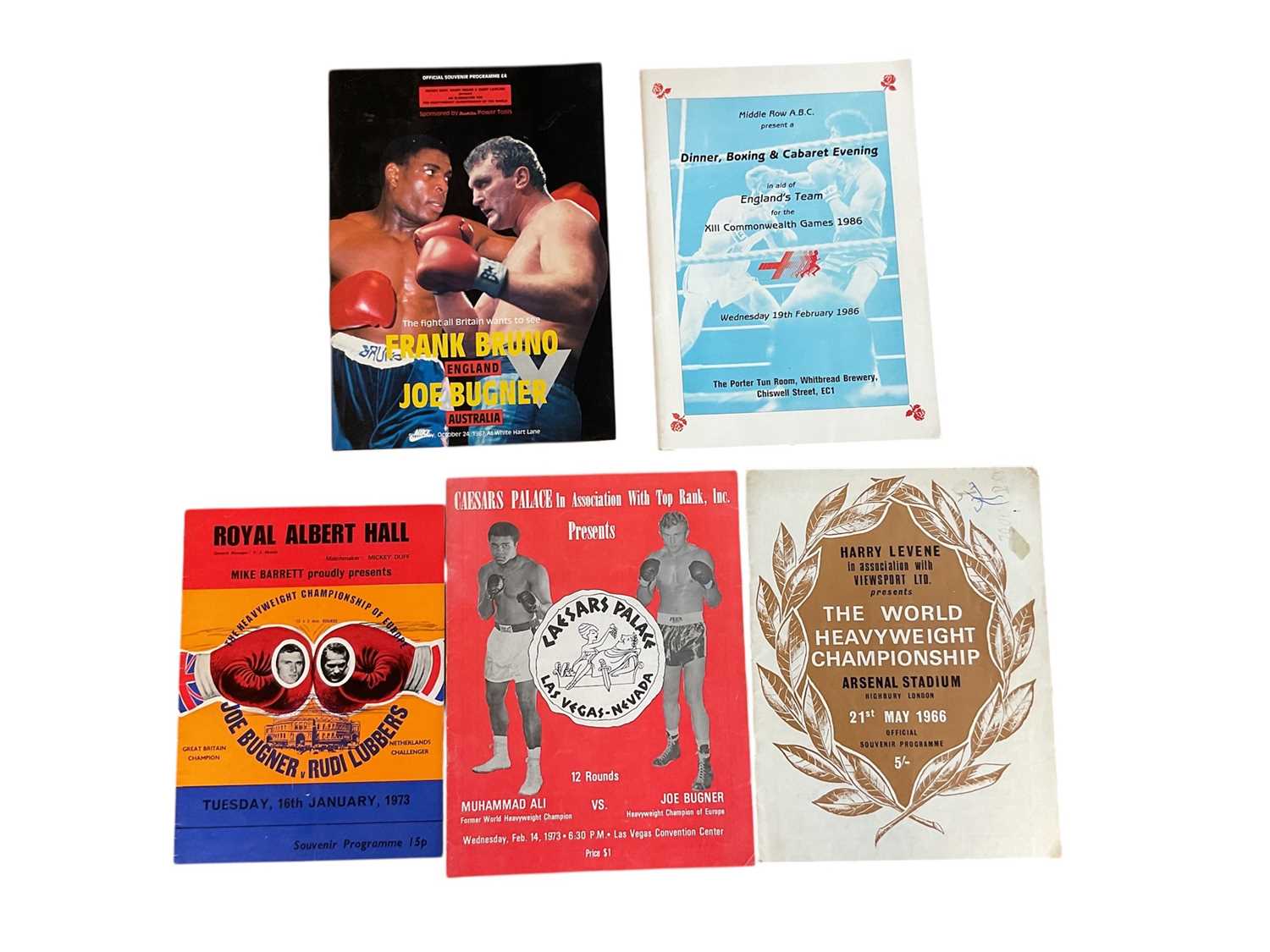 Lot 1207 - Group of boxing programmes, including
