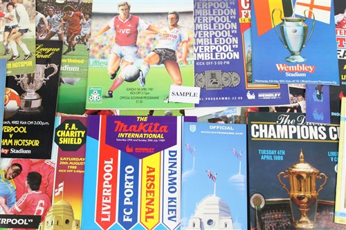 Lot 2547 - Football programmes - Home and Away