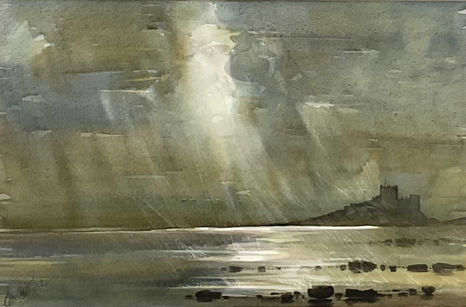 Lot 126 - Colin Rule (contemporary) - Bamburgh Castle,