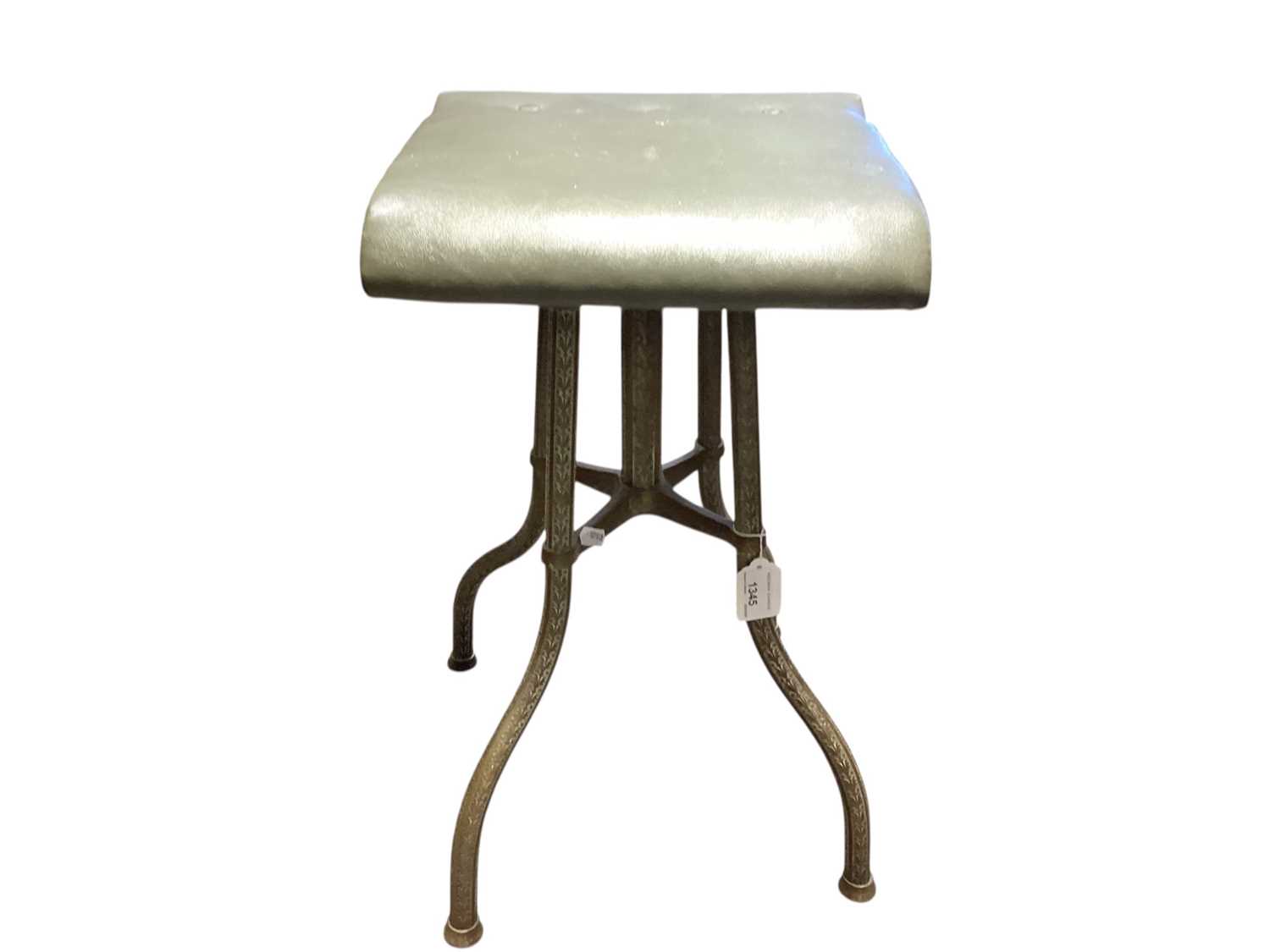 Lot 1345 - Antique machinists stool