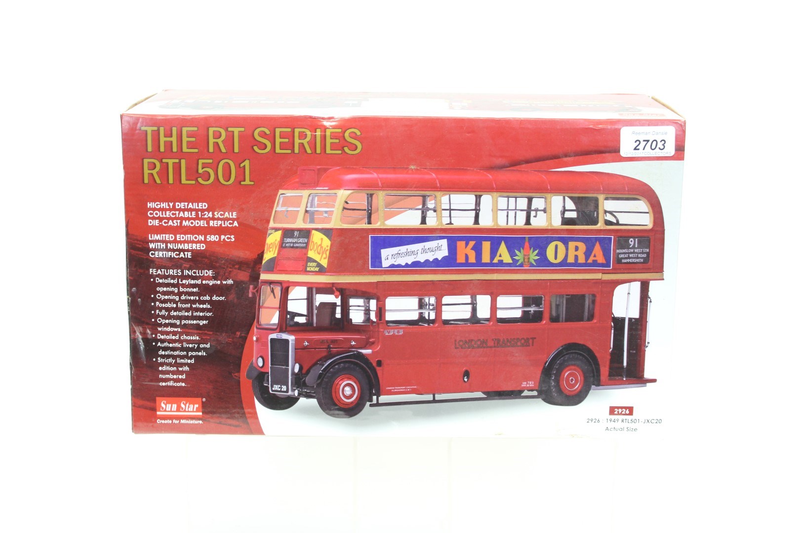 Lot 2703 - Sun Star The RT Series 2926: 1949 RTL 501