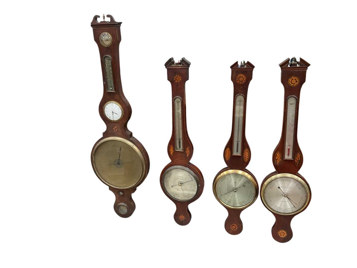 Lot 820 - Group of 19th century inlaid banjo