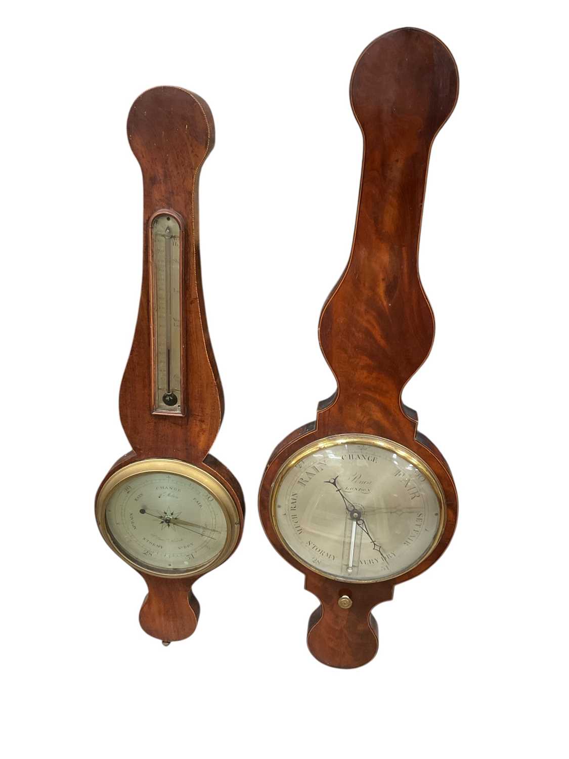 Lot 821 - Two 19th century barometers, one Penca