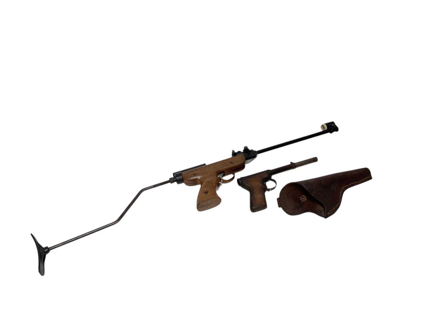 Lot 706 - Diana Mod 2 air pistol in leather holster,