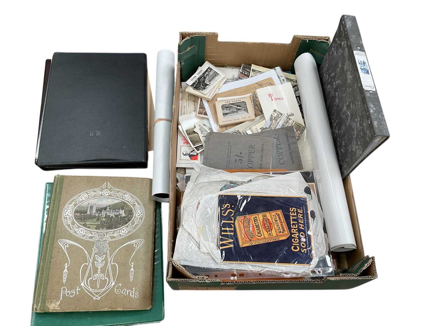 Lot 1265 - Box of postcards, Walton Pier prints and