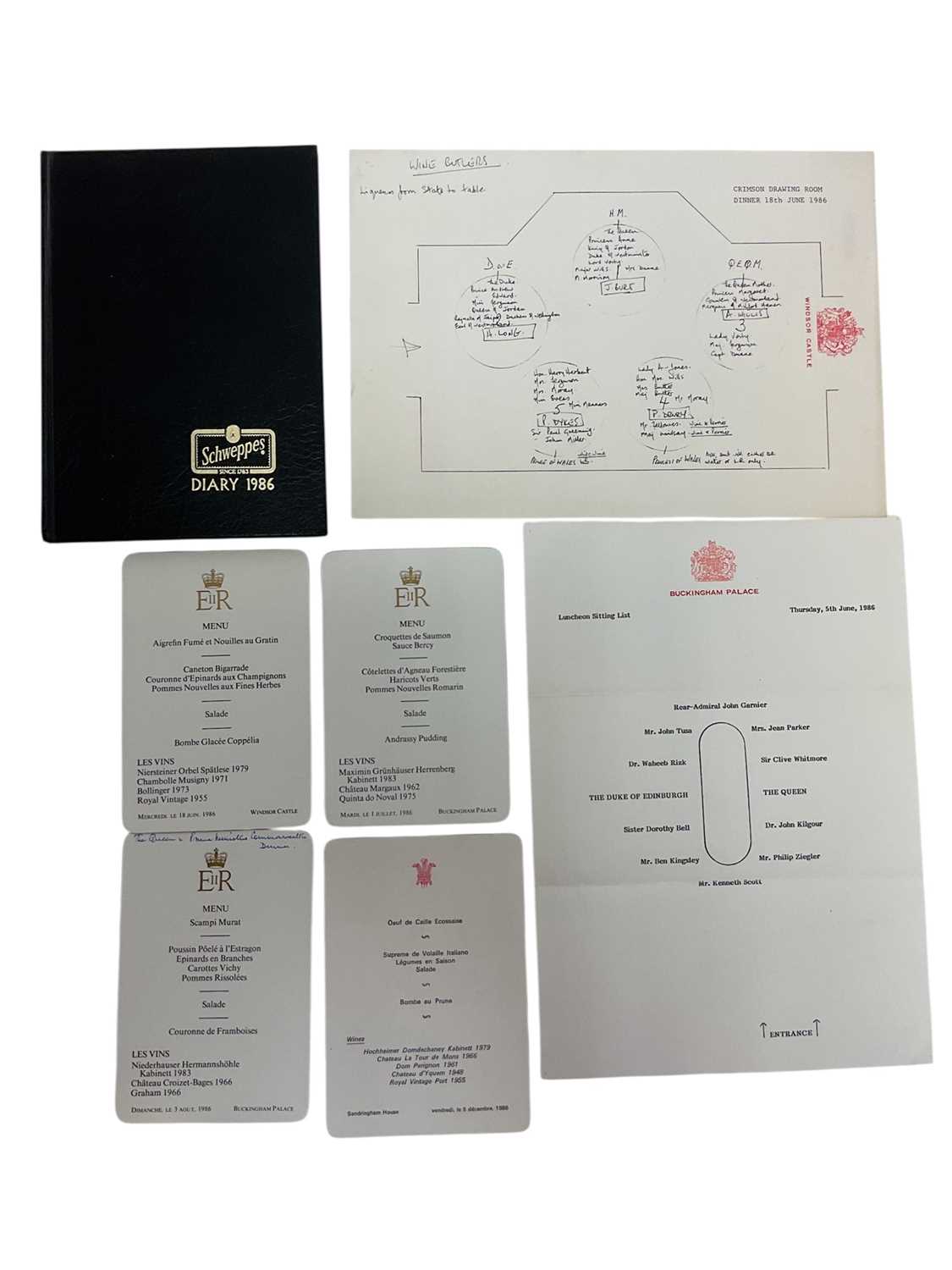 Lot 66 - Collection 1980s Royal menus including State