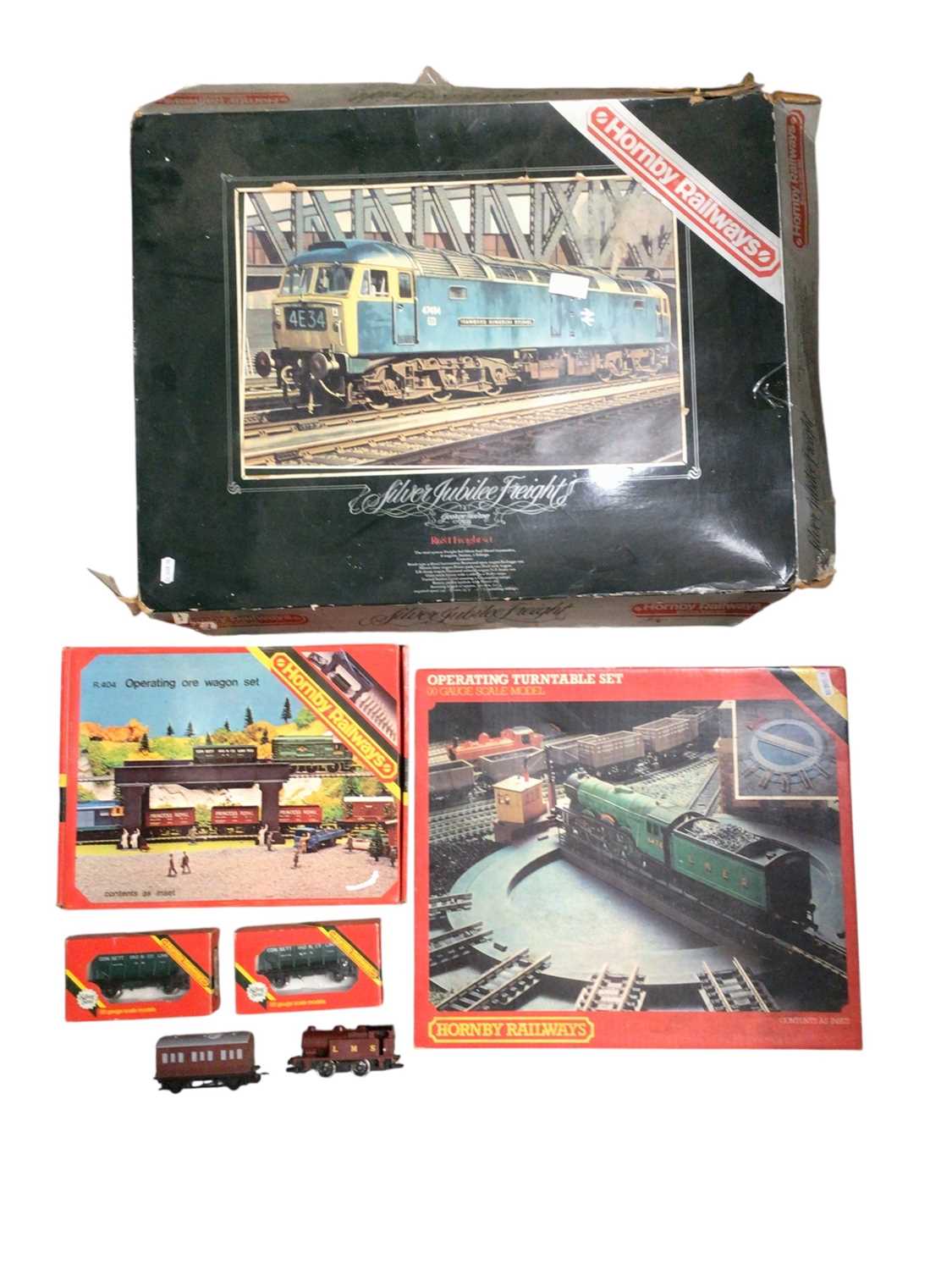 Lot 245 - Hornby Silver Jubilee Freight train set in