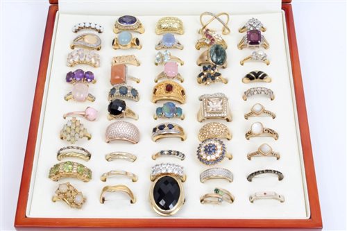 Lot 3262 - Large collection of Silverer gilt gem set
