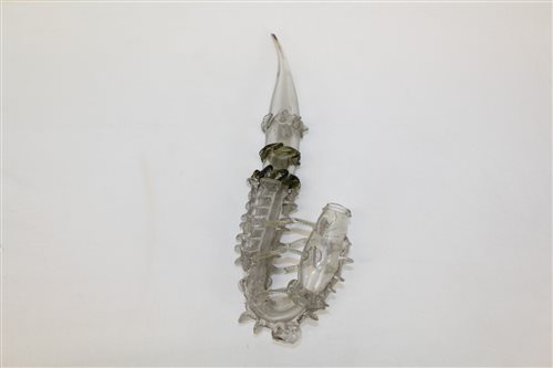 Lot 4217 - Elaborate 19th century Venetian glass pipe