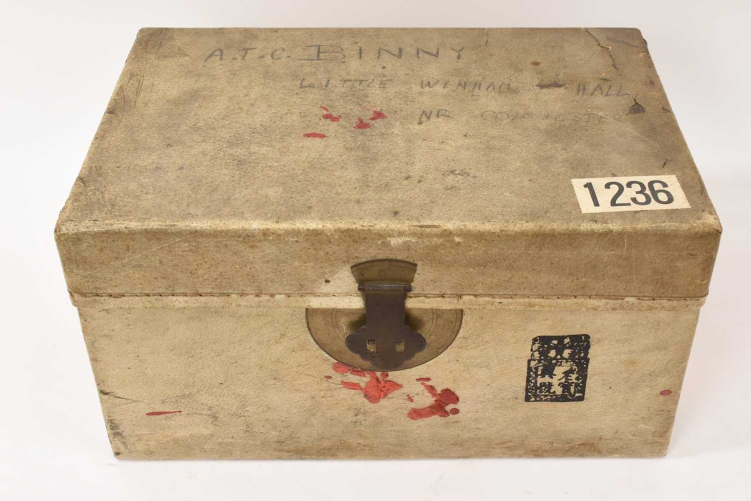 Lot 721 - Antique Chinese calf bound box