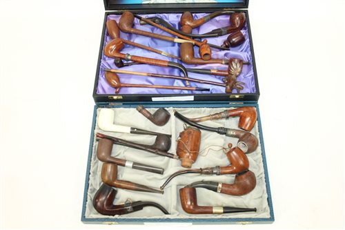 Lot 4249 - Collection of briar pipes - including