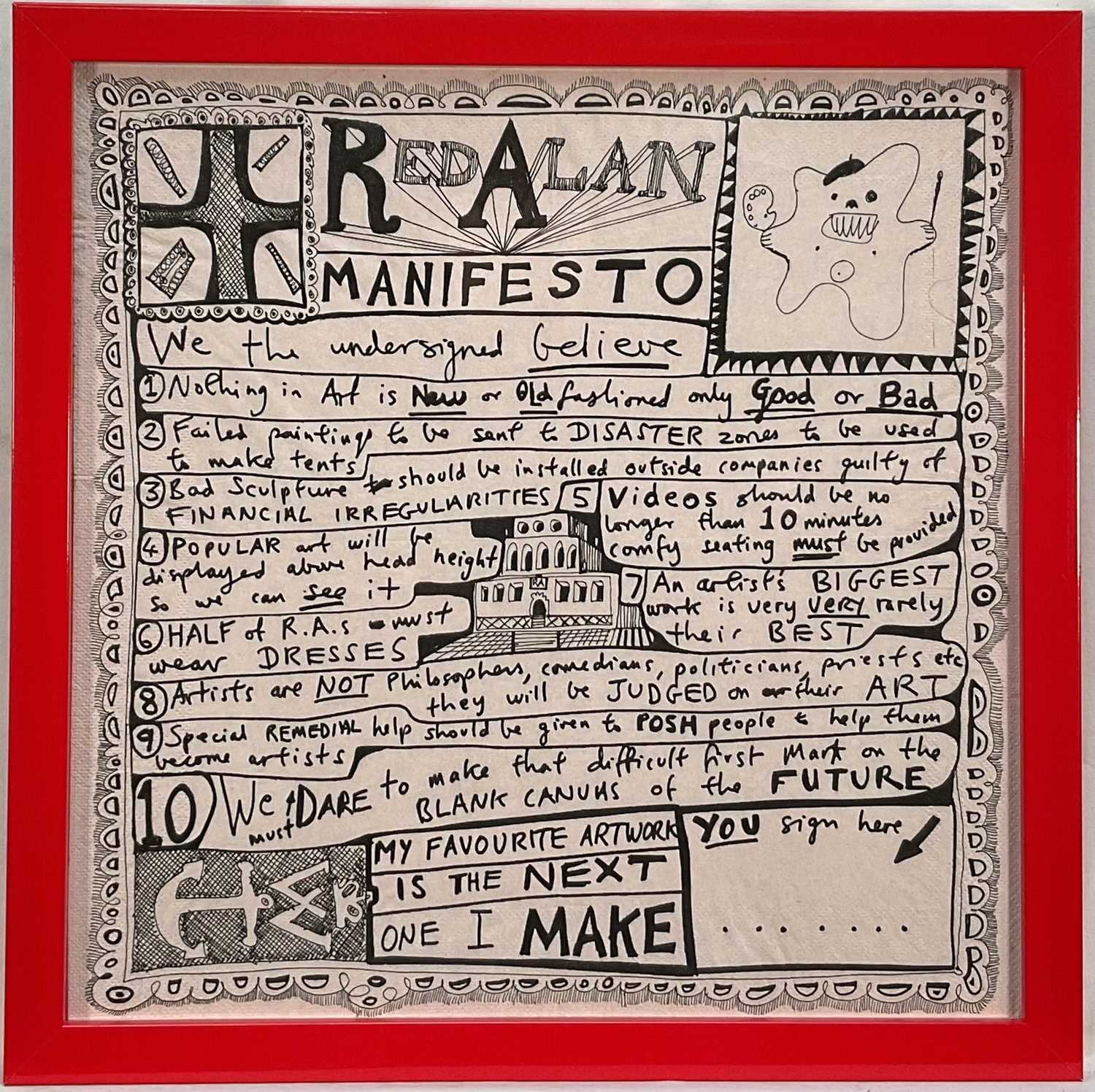 Lot 832 - *Grayson Perry (b.1960) print - 'Red Alan