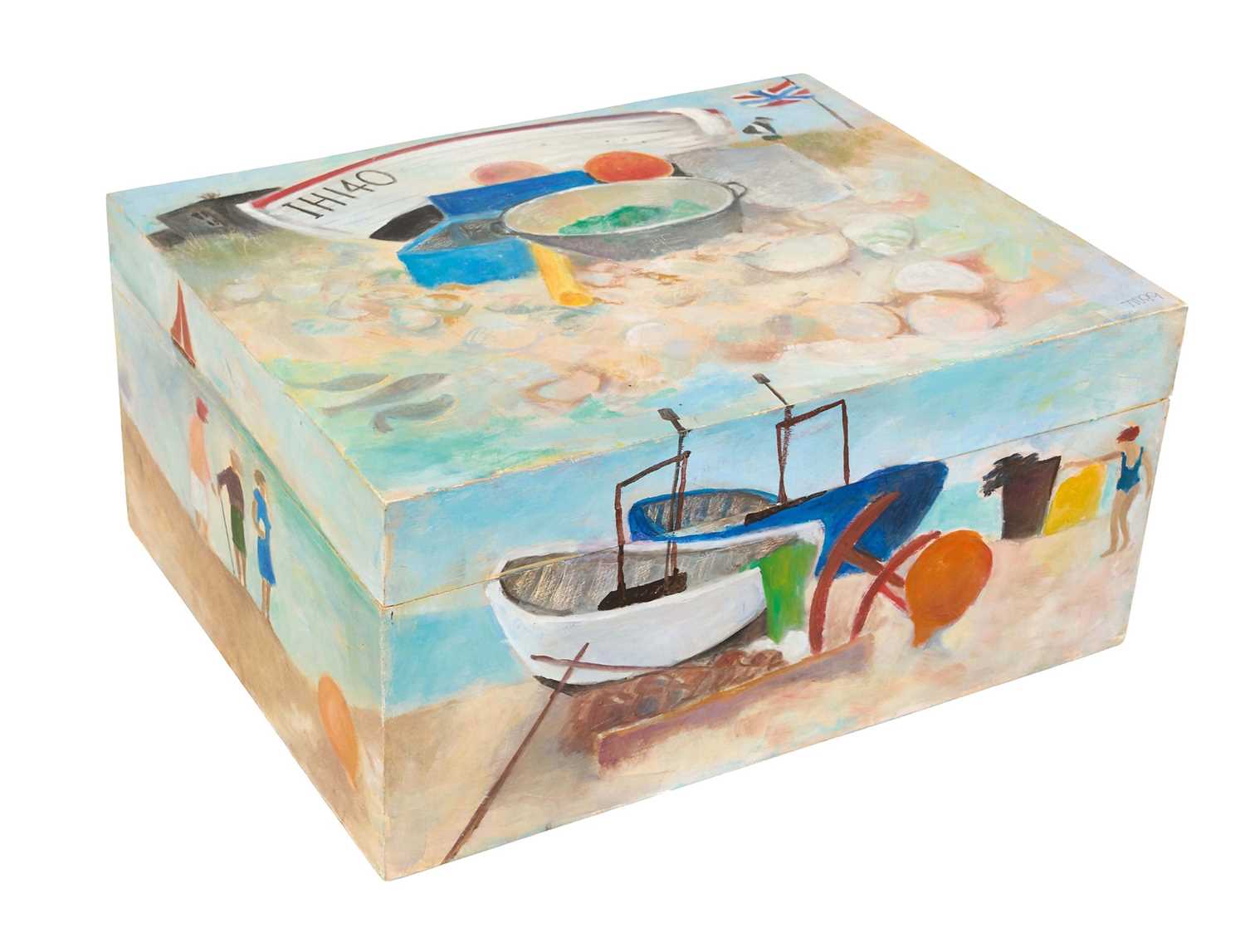 Lot 828 - Tessa Newcomb (b.1955) painted rectangular