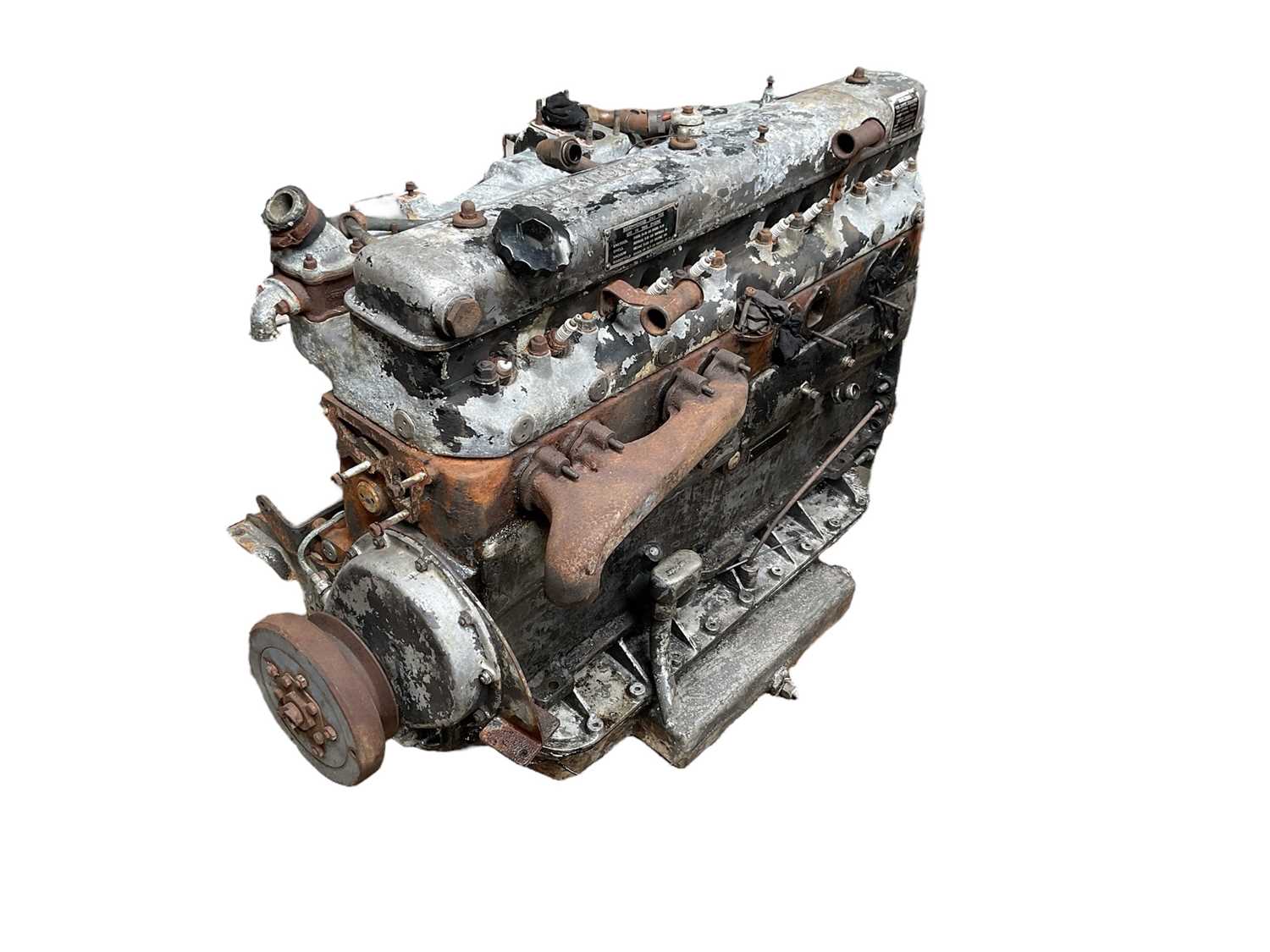 Lot 103 - 1950s Rolls-Royce B80 Straight Eight engine,