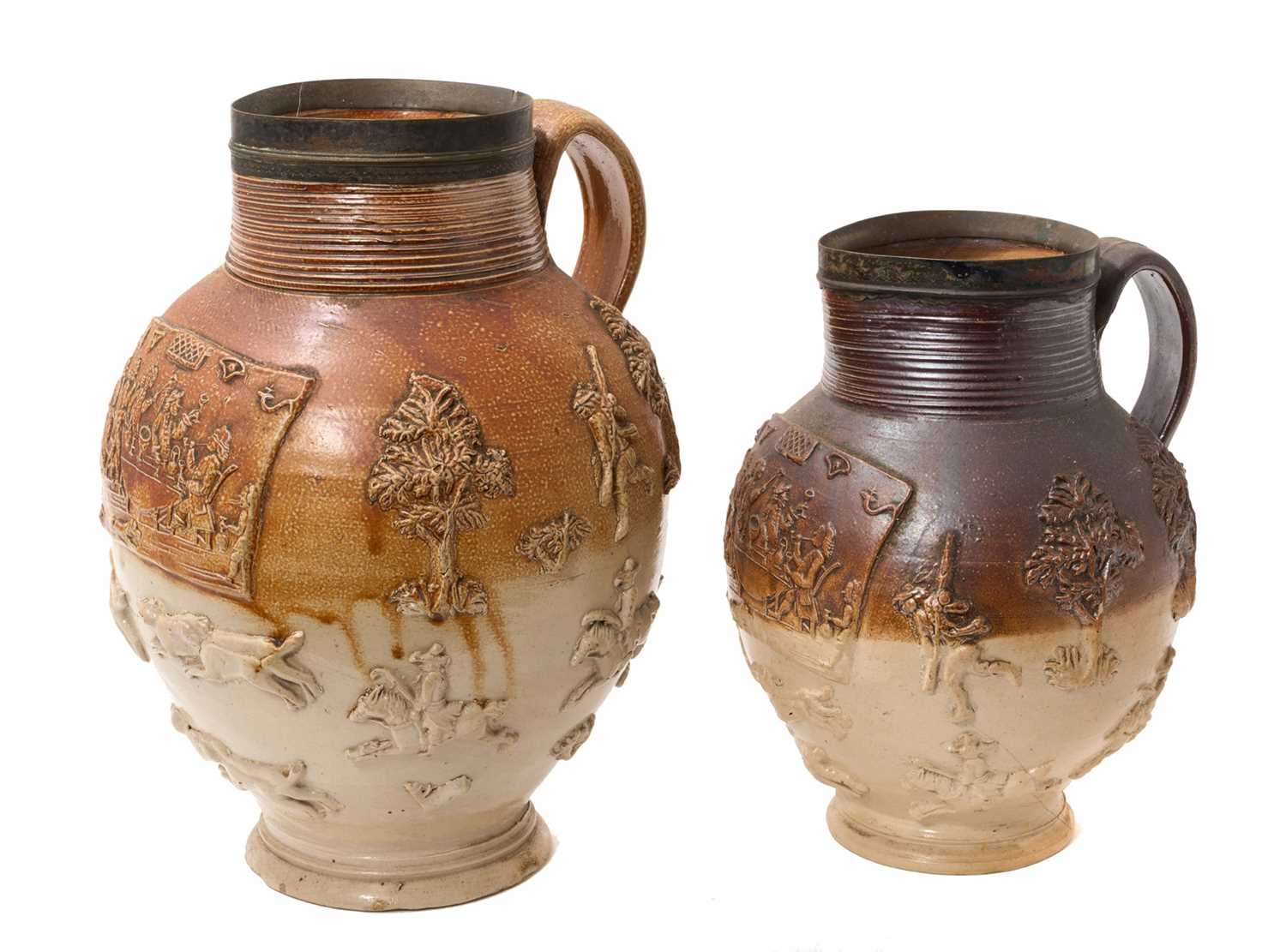 Lot 229 - Two 18th century salt-glazed stoneware