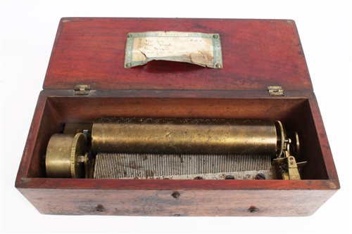 Lot 3553 - Francois Alibert key-wind four-air Musical