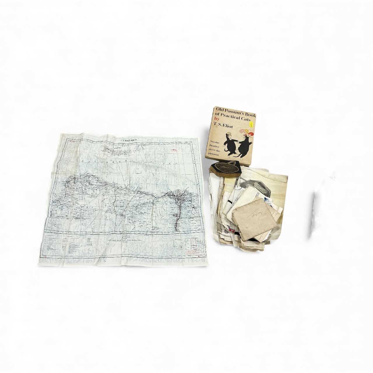 Lot 774 - Second World War silk escape map of