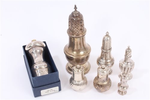 Lot 322 - Collection of five Silverer Victorian and