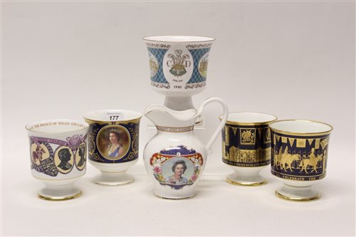 Lot 177 - Collection of Royal commemorative china