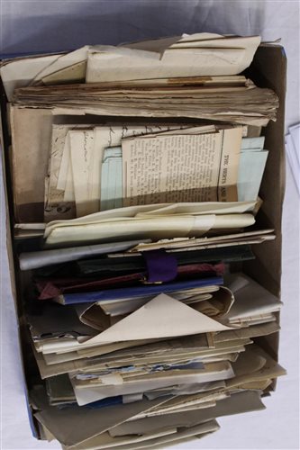 Lot 539 - Accumulation of family papers - including
