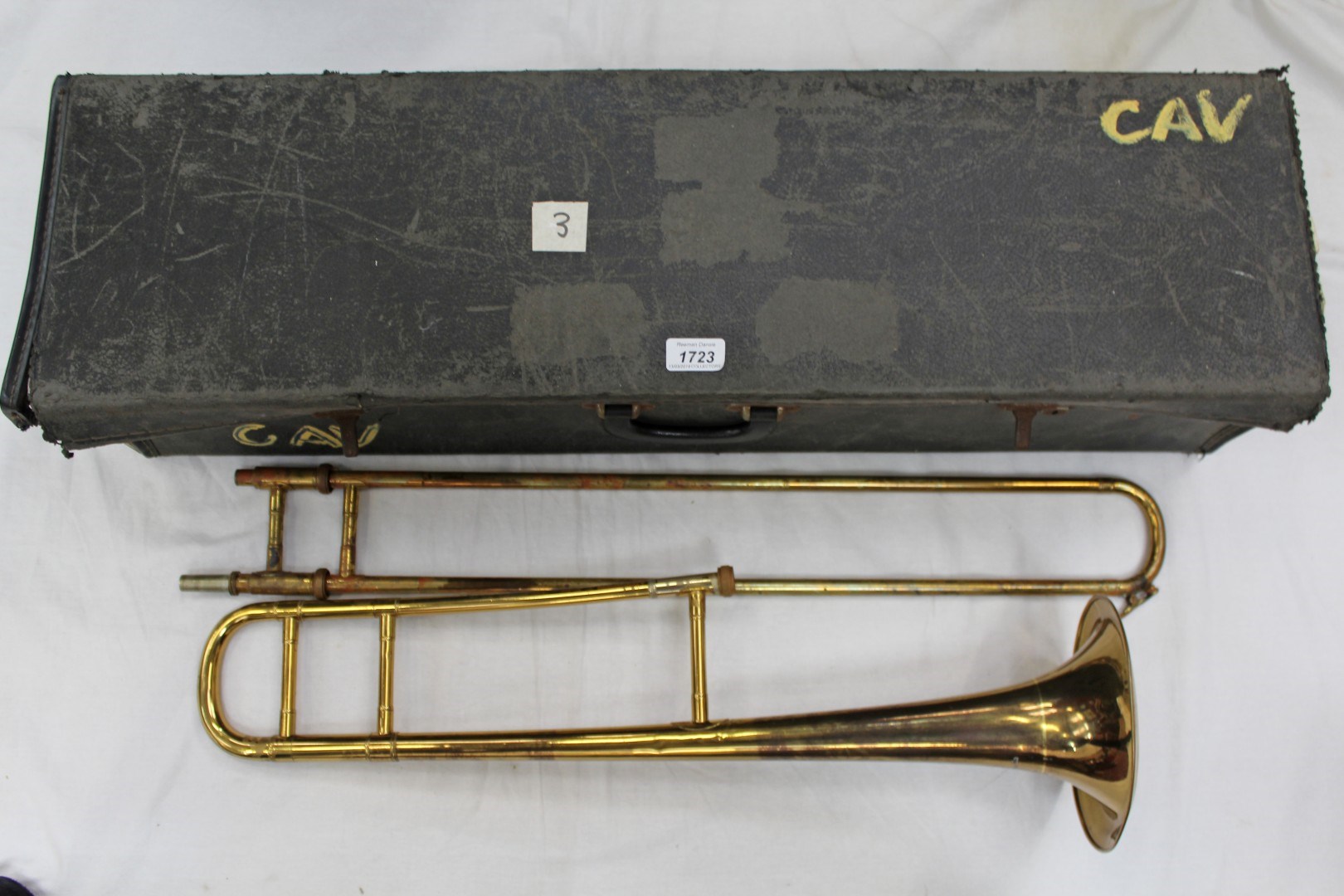Lot 1723 - Vintage Boosey & Hawkes '78' tenor trombone,