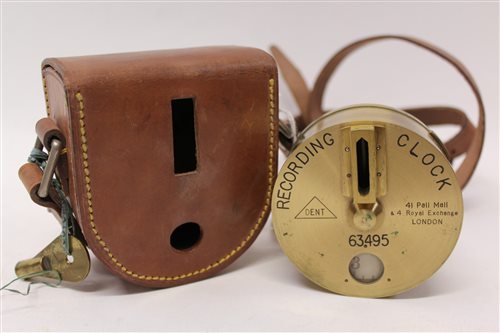 Lot 1735 - Early 20th century Dent Recording Clocksck,