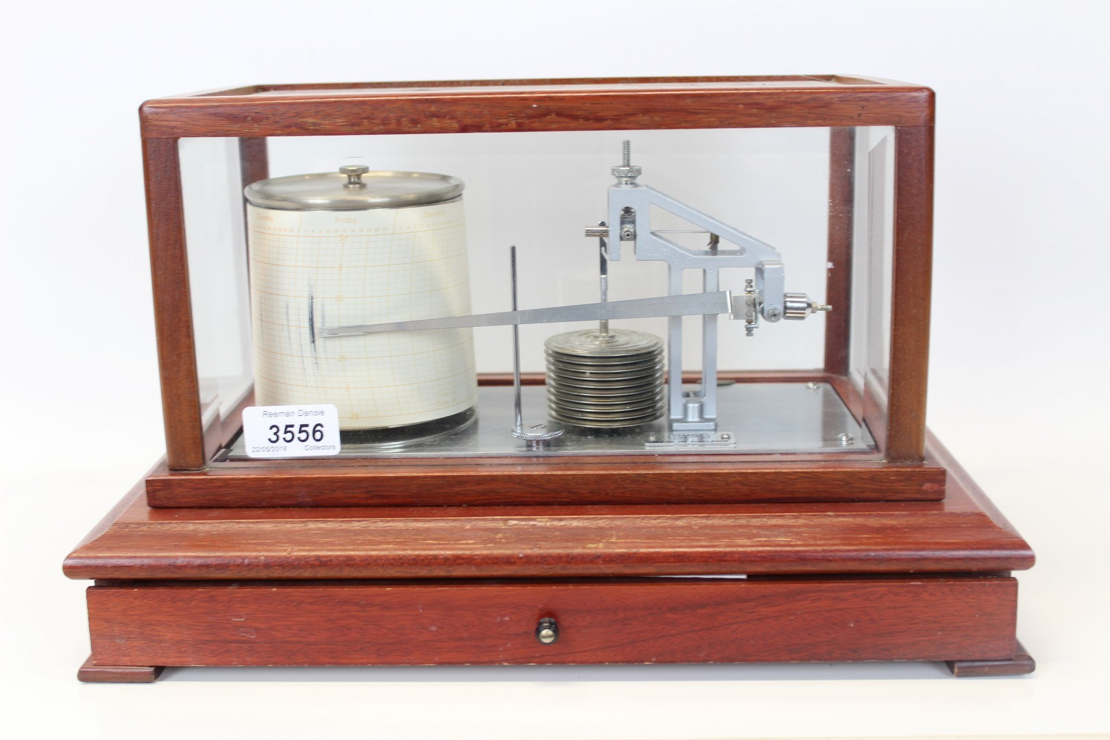 Lot 3556 - 1970s barograph, by Casella, London, in a