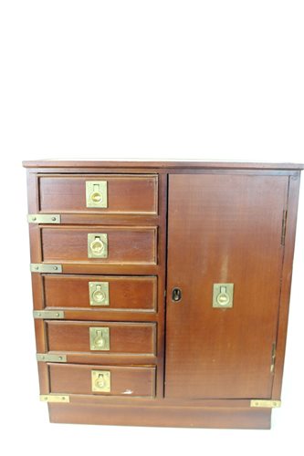Lot 3557 - Contemporary microscope cabinet with main