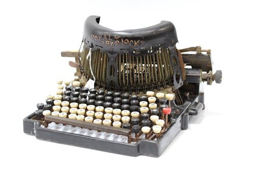Lot 3547 - Early 20th century Royal Barlock typewriter