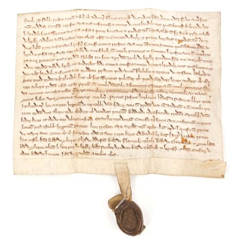Lot 822 - Rare 13th / 14th century document on vellum,