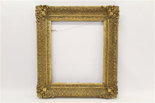 Lot 1490 - 19th century gilt gesso frame - swept form,