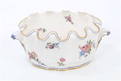 Lot 177 - 18th century Sèvres porcelain monteith,