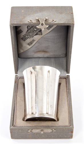 Lot 241 - Dutch silver beaker of flared cylindrical