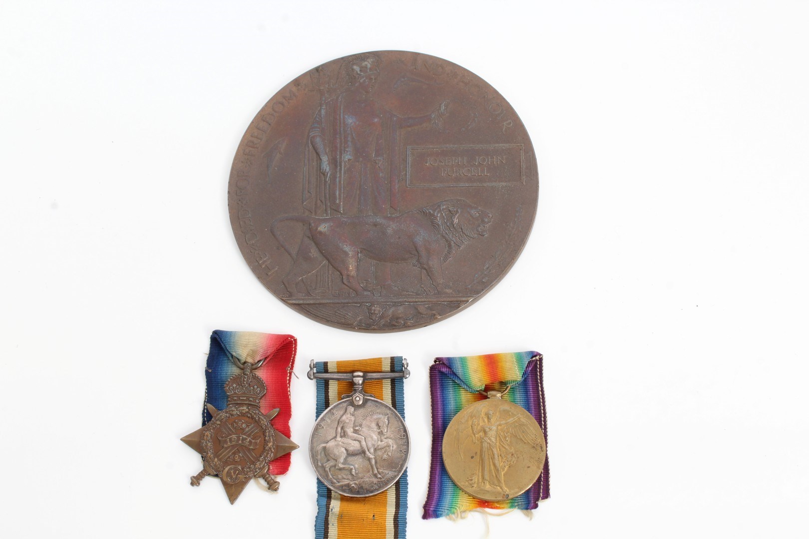 Lot 691 - First World War memorial (death) plaque,